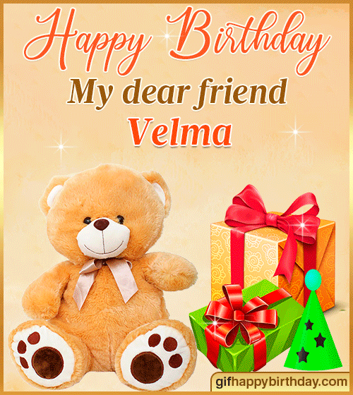Wish Happy Birthday GIFs with Name Velma