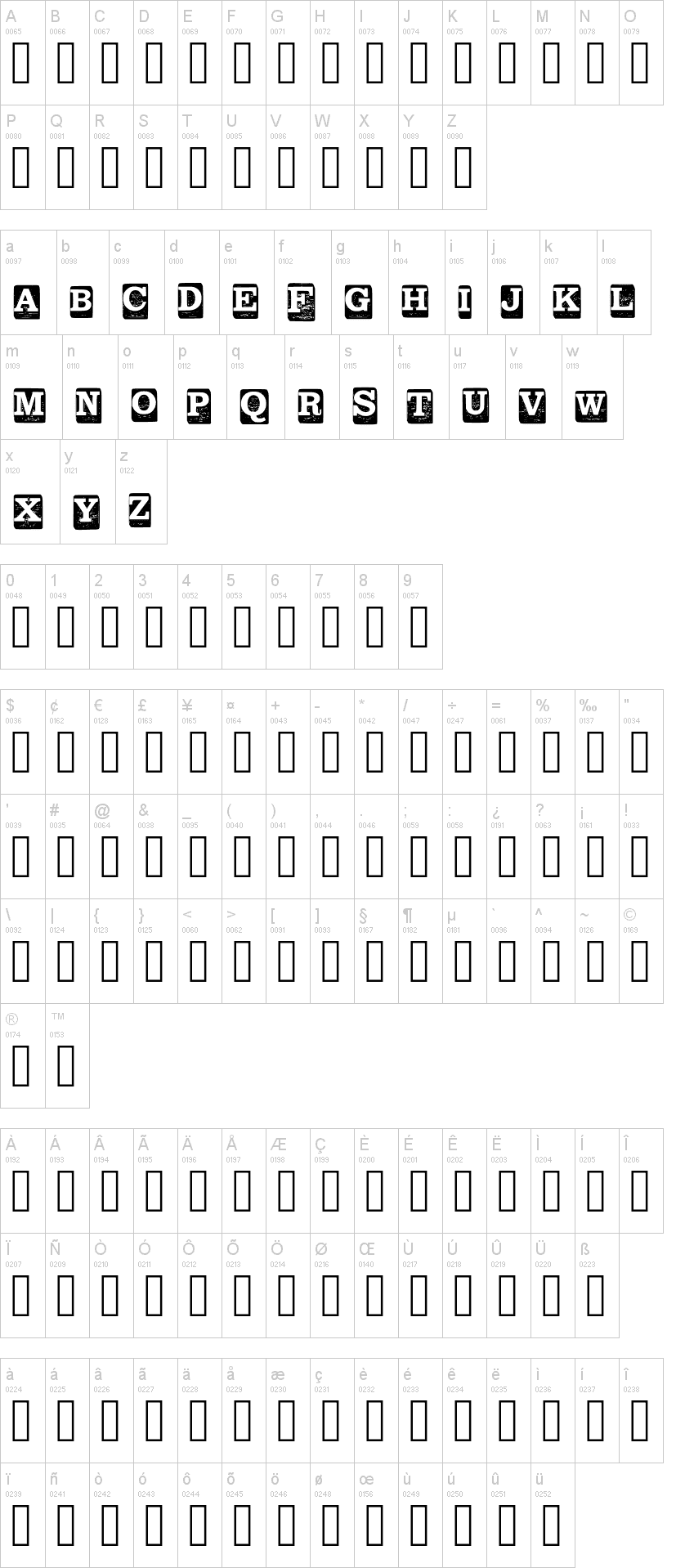 Box Letter Font - Letter Format