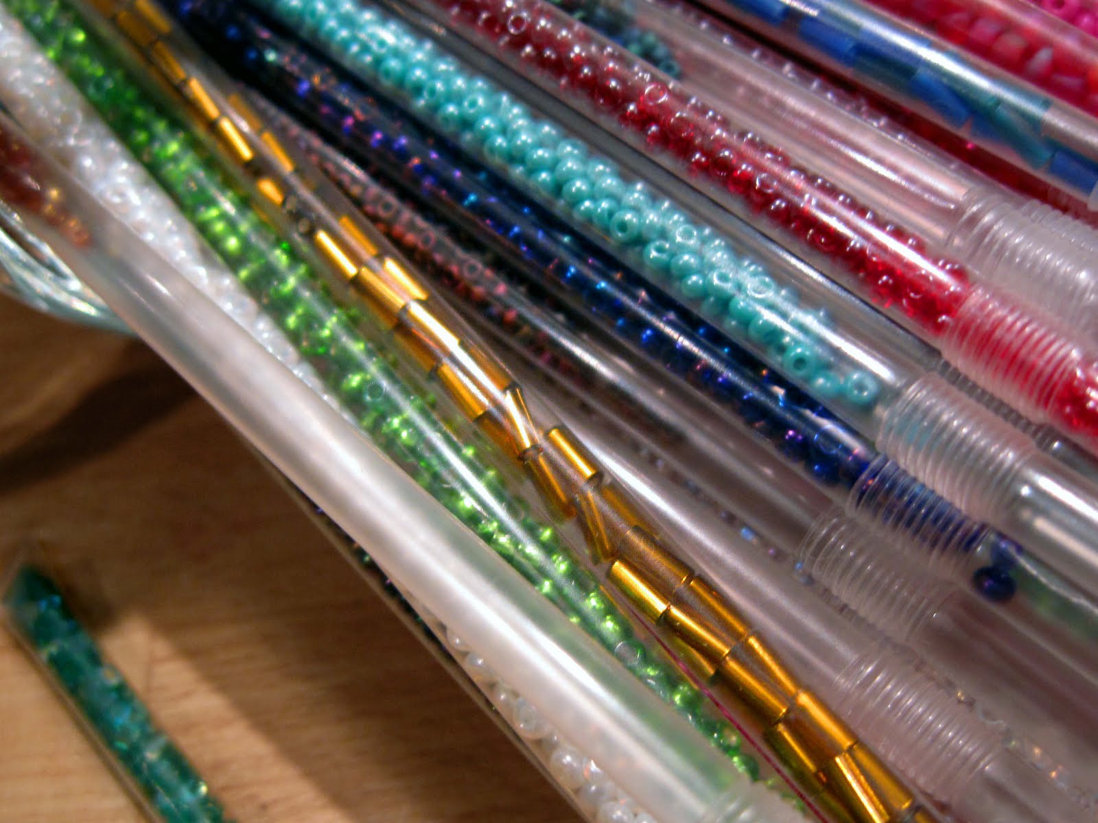 Snow in a Teapot: Design Blog: Beaded Pixie Sticks