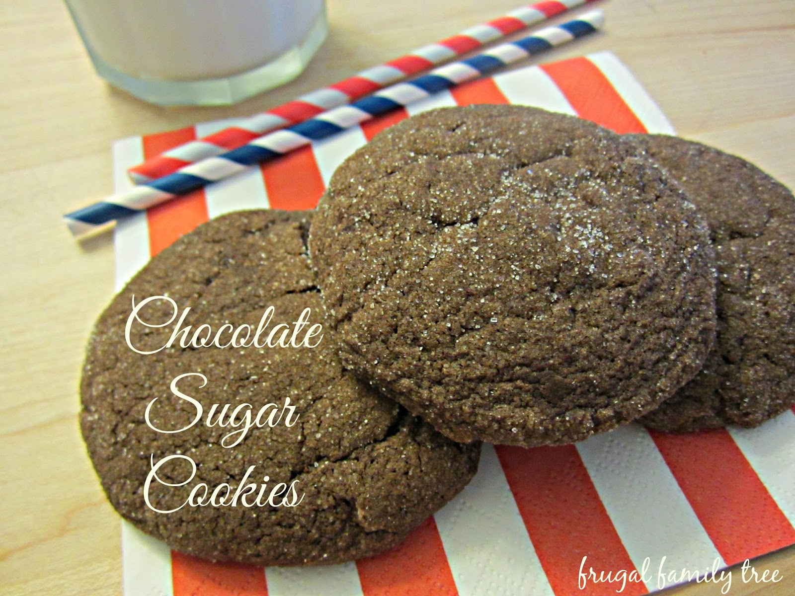 Easy Chocolate Sugar Cookies | Frugal Family Tree