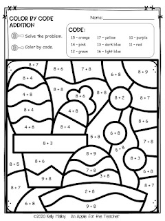 An Apple For The Teacher: Cinco de Mayo Color By Number