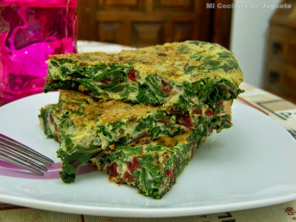 Mi Cocinita de Juguete: Tortilla de Hojas de Remolacha