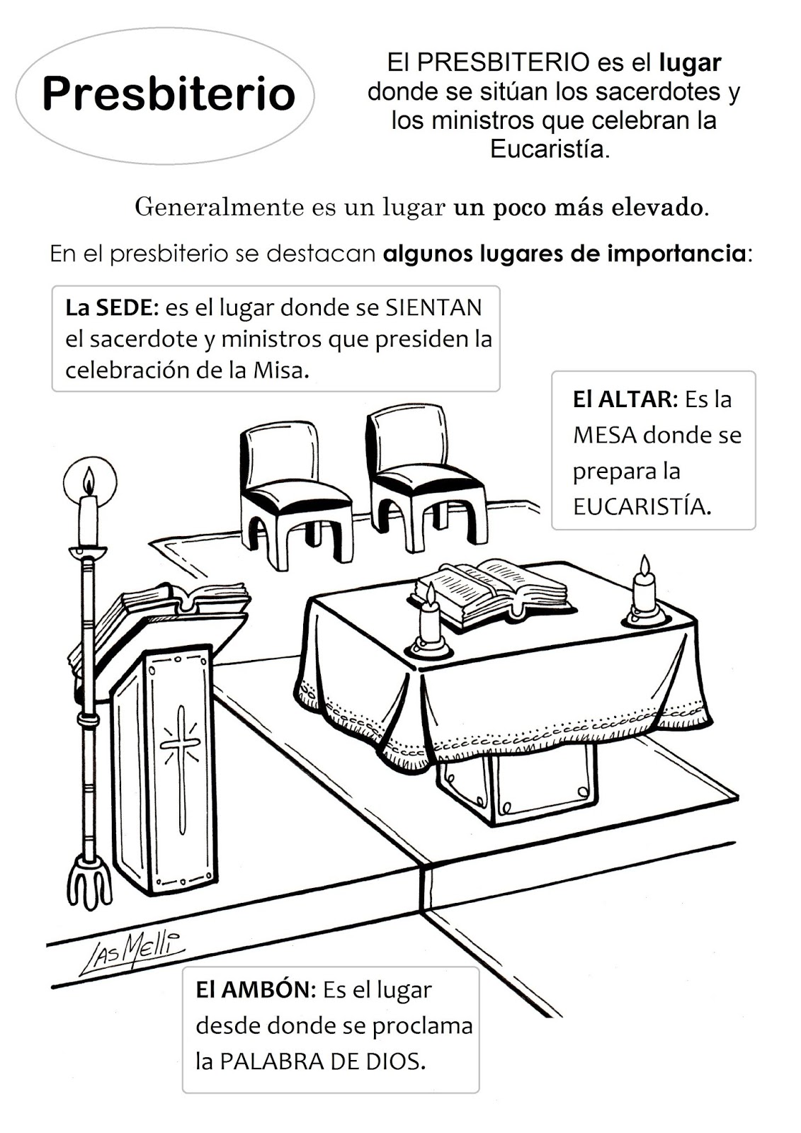 DICCIONARIO ILUSTRADO: Presbiterio - Educacion Religiosa