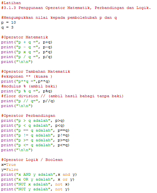 SAINS KOMPUTER & ASAS SAINS KOMPUTER: Segmen Kod Python Memapar Tarikh ...