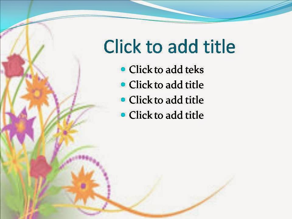Background Ppt Bunga Simple
