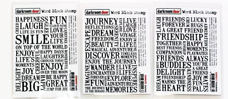 crafty goodies: Word Block and Filmstrip Cards with Topflight Stamps~