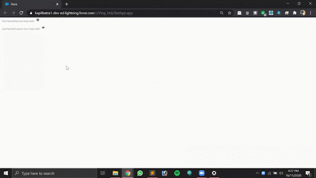 Lightning Help Text With Custom Icon In Salesforce Lightninghelptext
