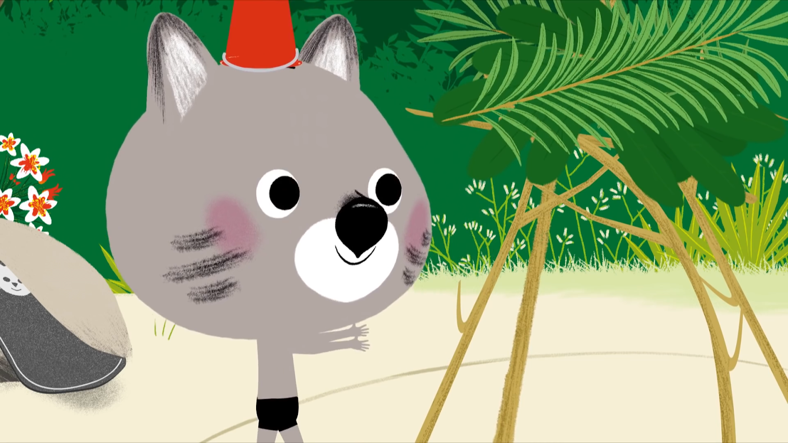 Shirtless Drawn Cartoon Boys: Mouk & Chavapa on the Beach 2