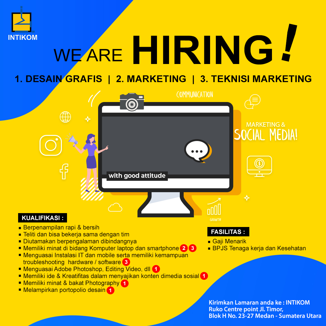 Info Loker Medan Terbaru di INTIKOM Medan - MedanLoker.Com - Lowongan Kerja Medan