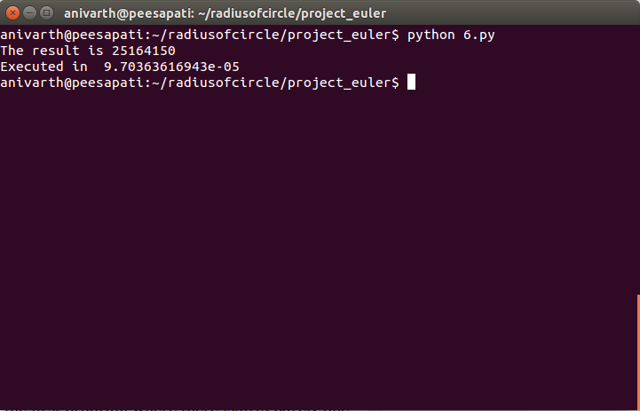 Problem 6 Project Euler Solution With Python