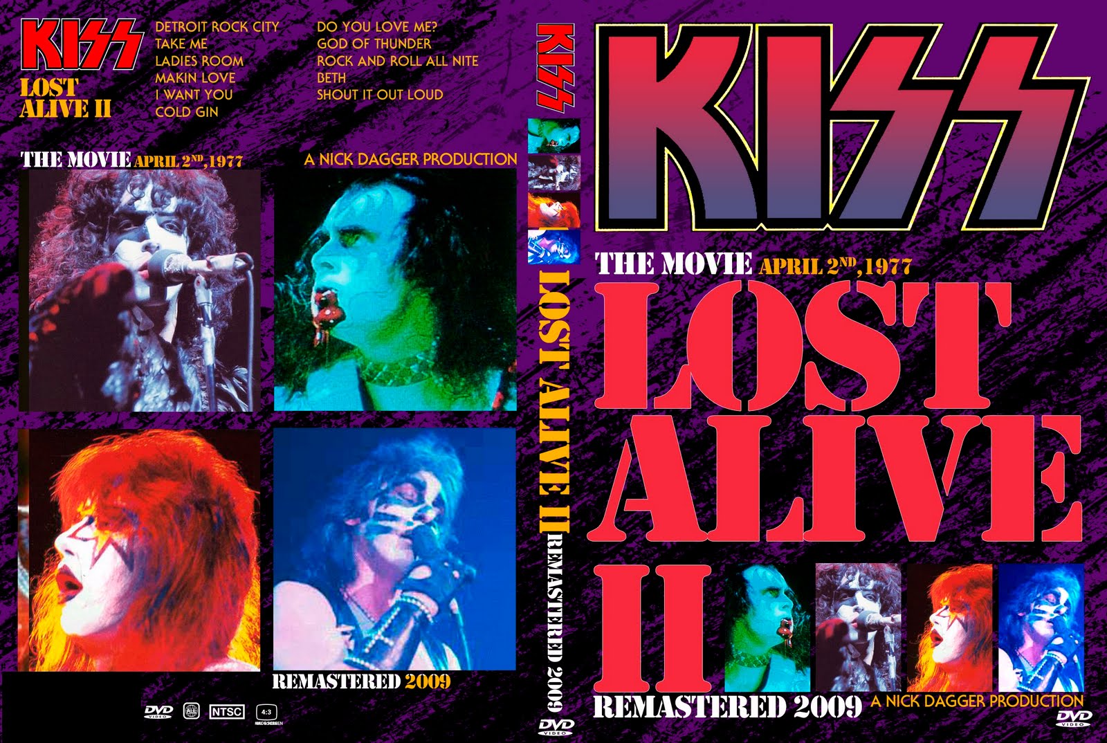 Bootleg DVD By Deer 5001: KISS - The Lost Alive II Movie - 2009 ...