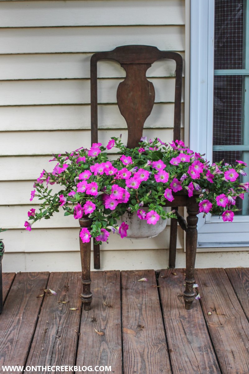 Chair Planter Ideas - Tiff W. - on the creek blog