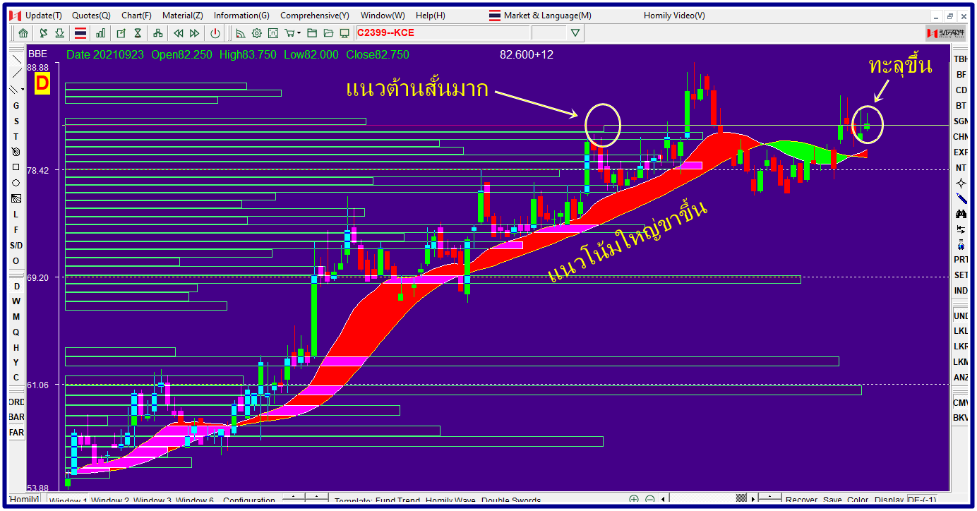 homily chart manual: 9.CD:Chips Distribution แนวรับแนวต้าน