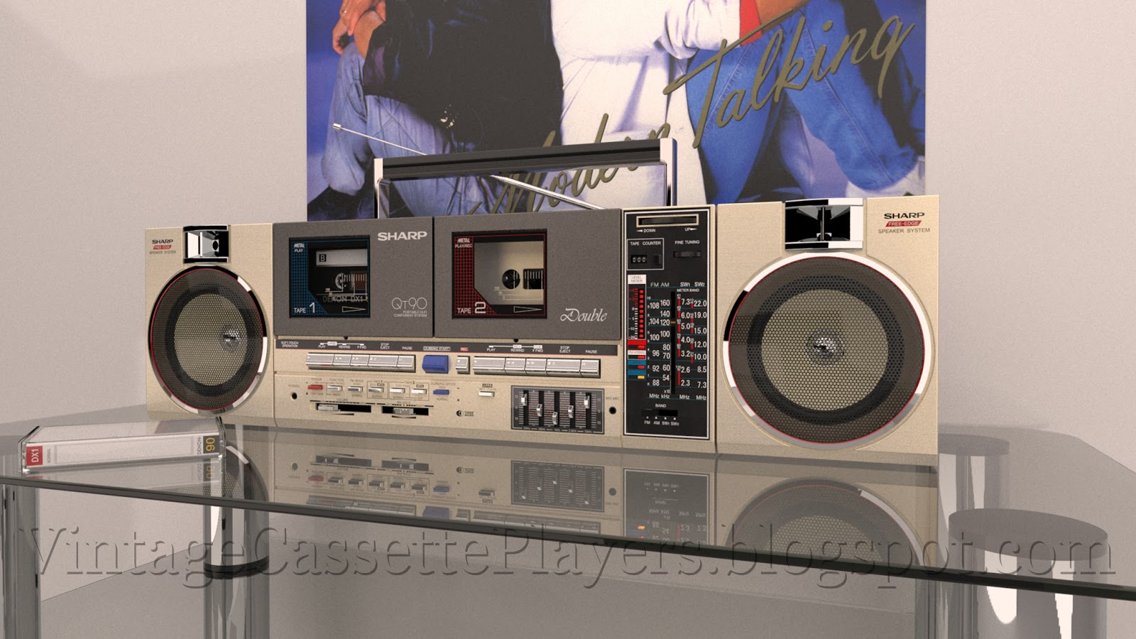 Vintage Cassette Players - Service Manuals: Sharp QT-90 specifications ...