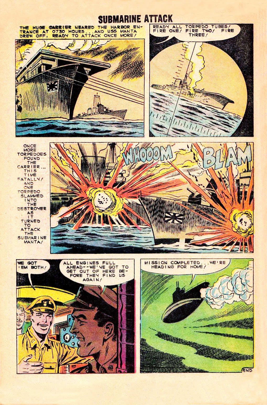 Submarine Comics and Novels: Submarine Attack #19