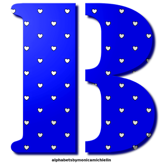 M. Michielin Alphabets: BLUE HEARTS POLKA DOTS ALPHABET, NUMBERS AND ...