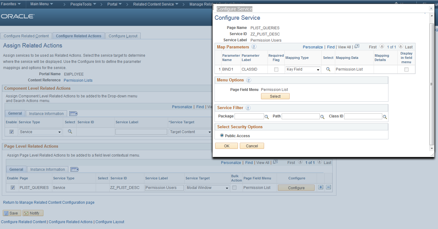 PeopleSoft Development: PeopleSoft Query Related Content Service