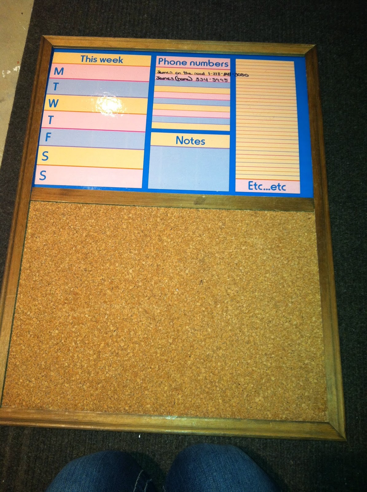 Erika Joy: DIY Chalk Bulletin Board