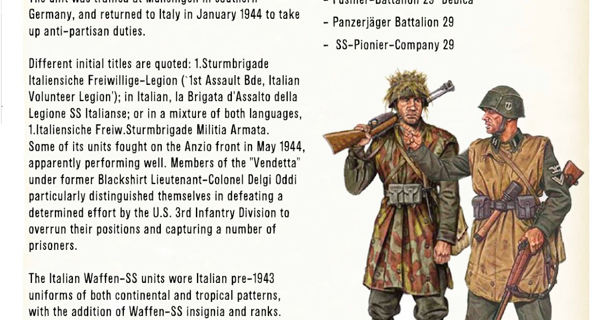 Soldatini Giocattolo: Italian Waffen SS