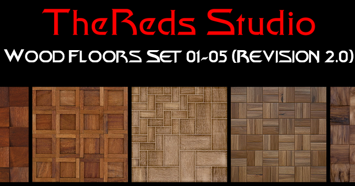 TS4 Custom Content: Wood Floors Set 01-05