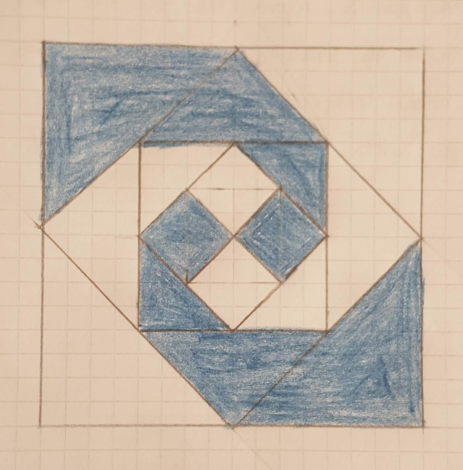 snail's trail quilt pattern | All about patchwork and quilting