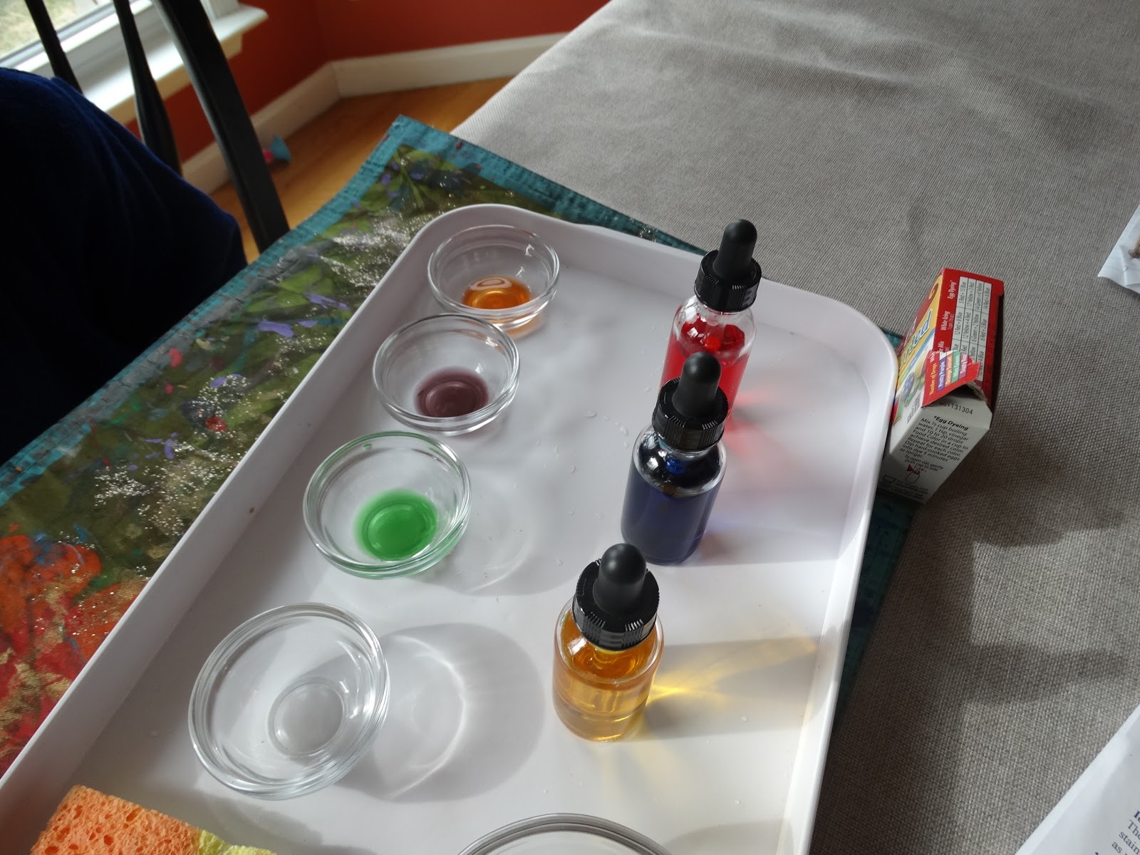 The Joys of Montessori Homeschooling: Color Changing Activity