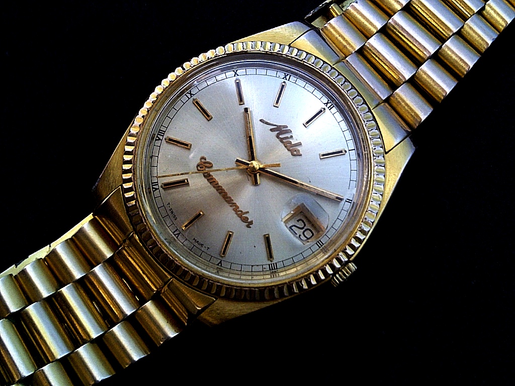 Arloji doeloe: MIDO Commander Gold plated SOLD