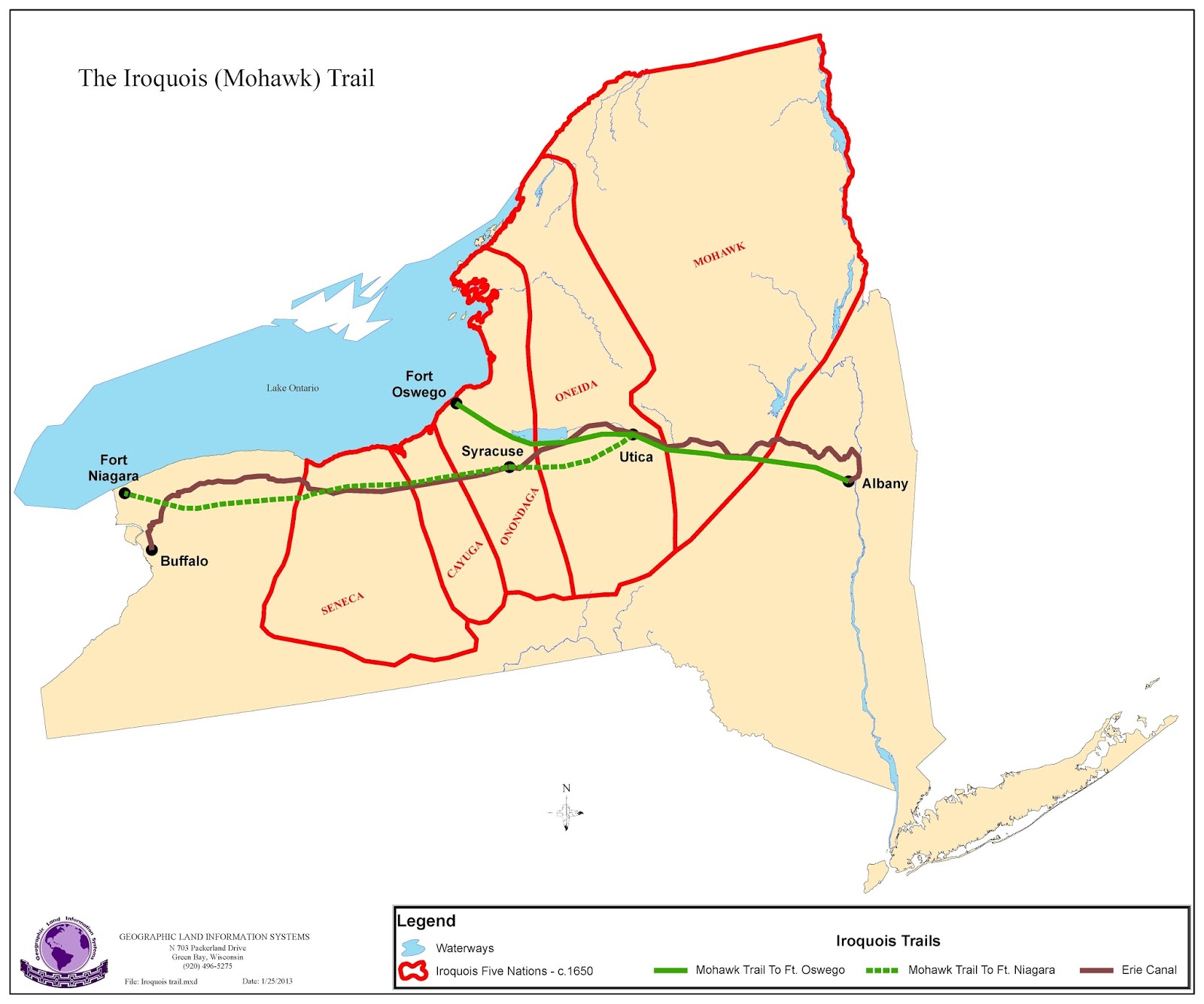 Ubicación De La Tribu Iroquesa