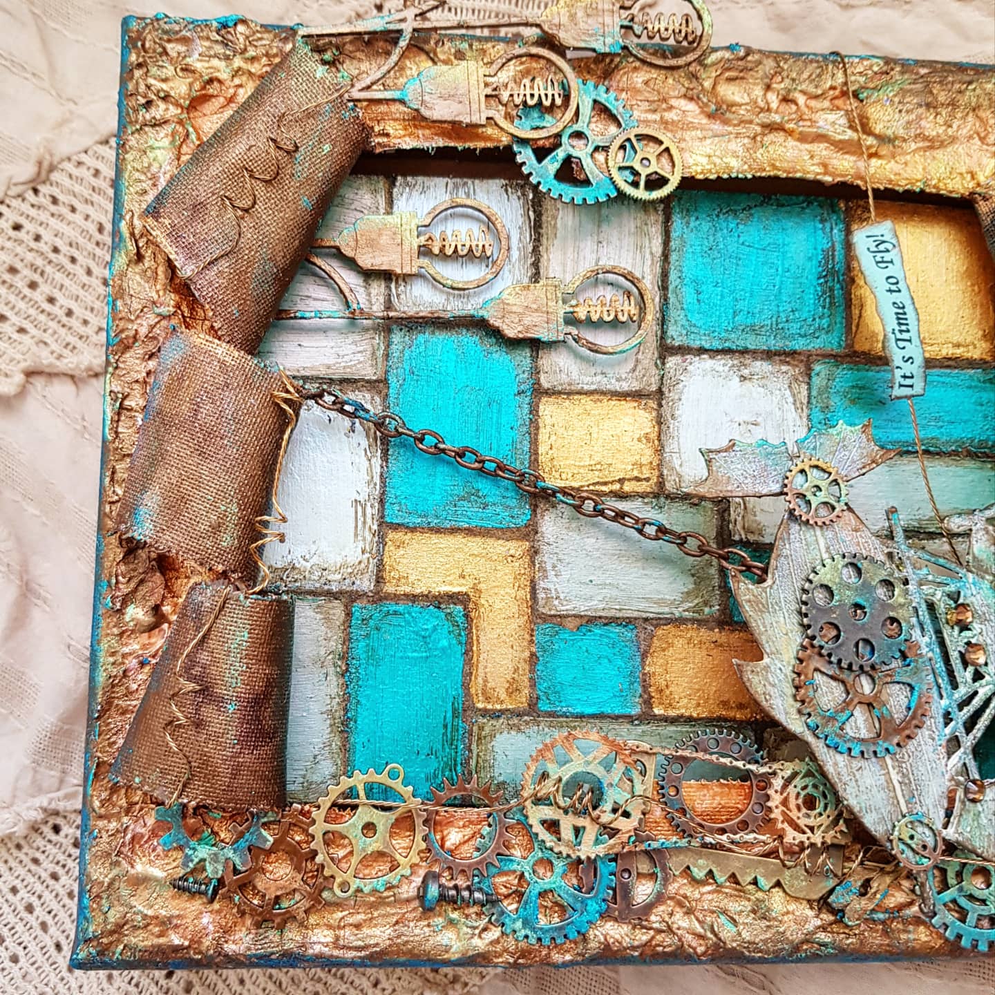 Creations by Chaitali: It's Time to Fly - Canvas Steampunk Layout