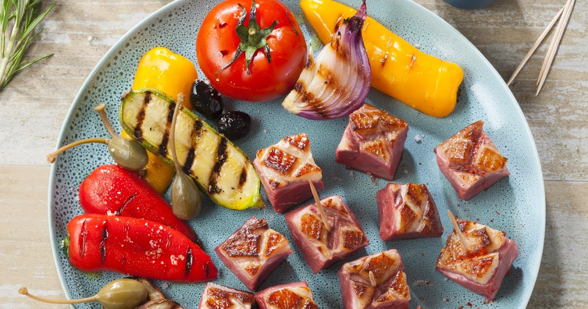 mes 3 loulous: L’idée « tapas » magret et ses petits légumes grillés