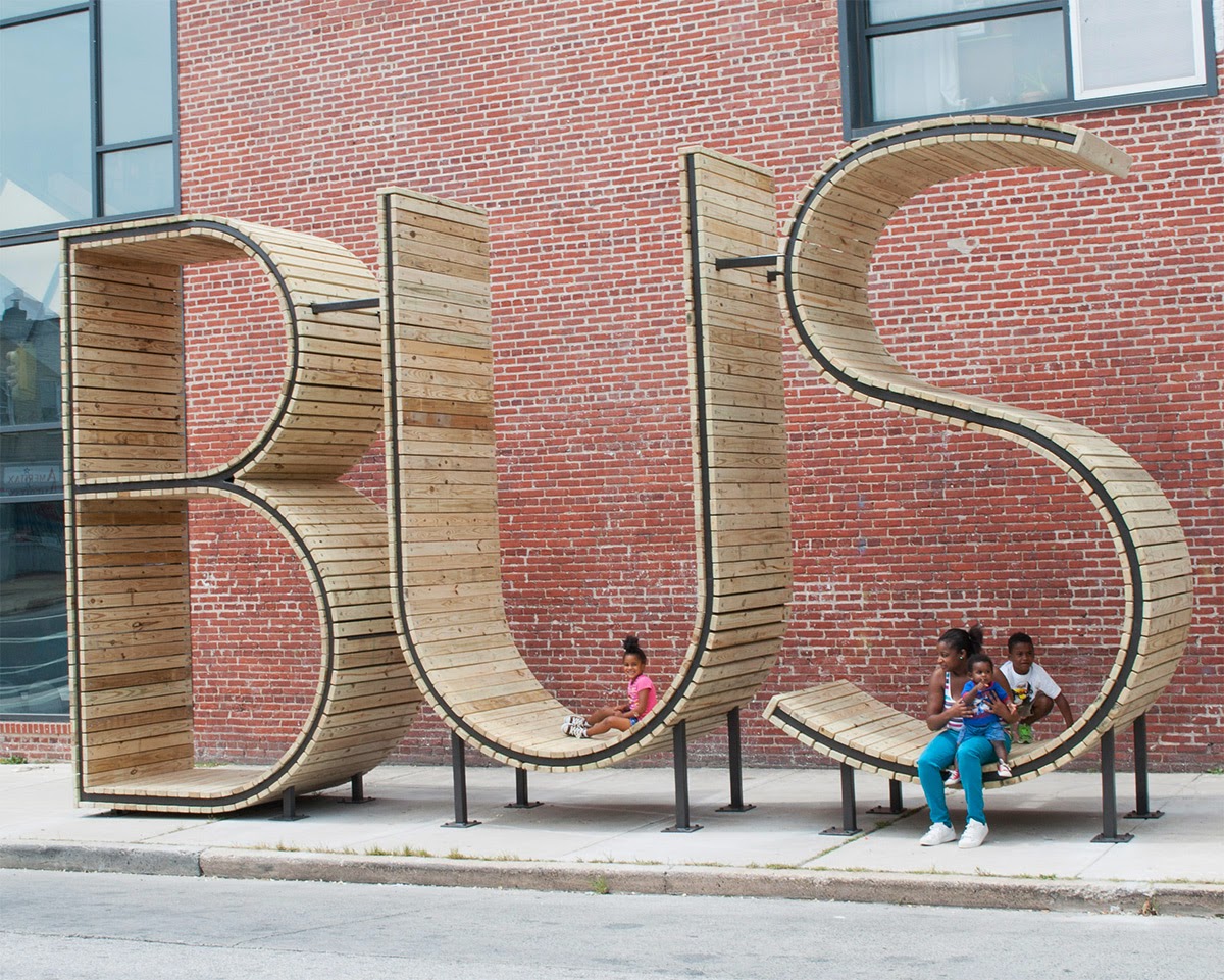Typography Bus Stop | Graphic Design Blog