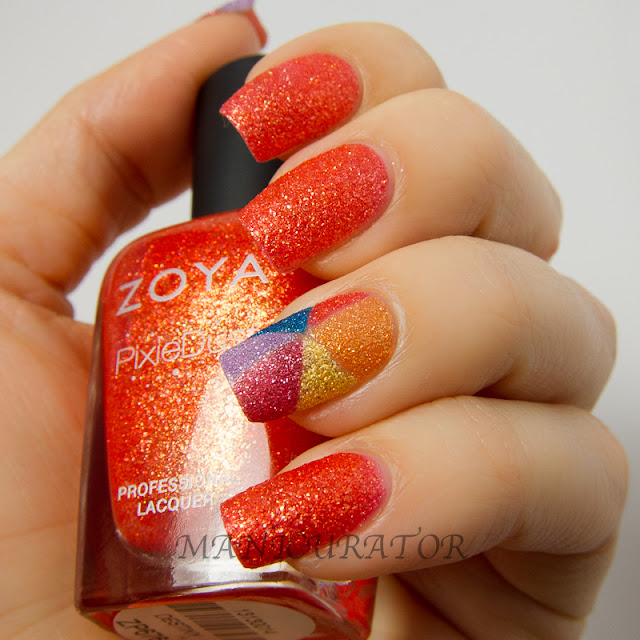 Zoya Summer PixieDust 2013 Swatch and Review and Pinwheel Nail Art