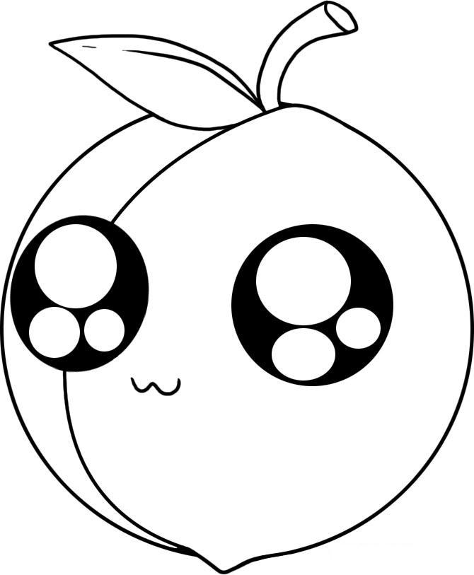 Dibujo De Un Durazno Para Colorear Imagui