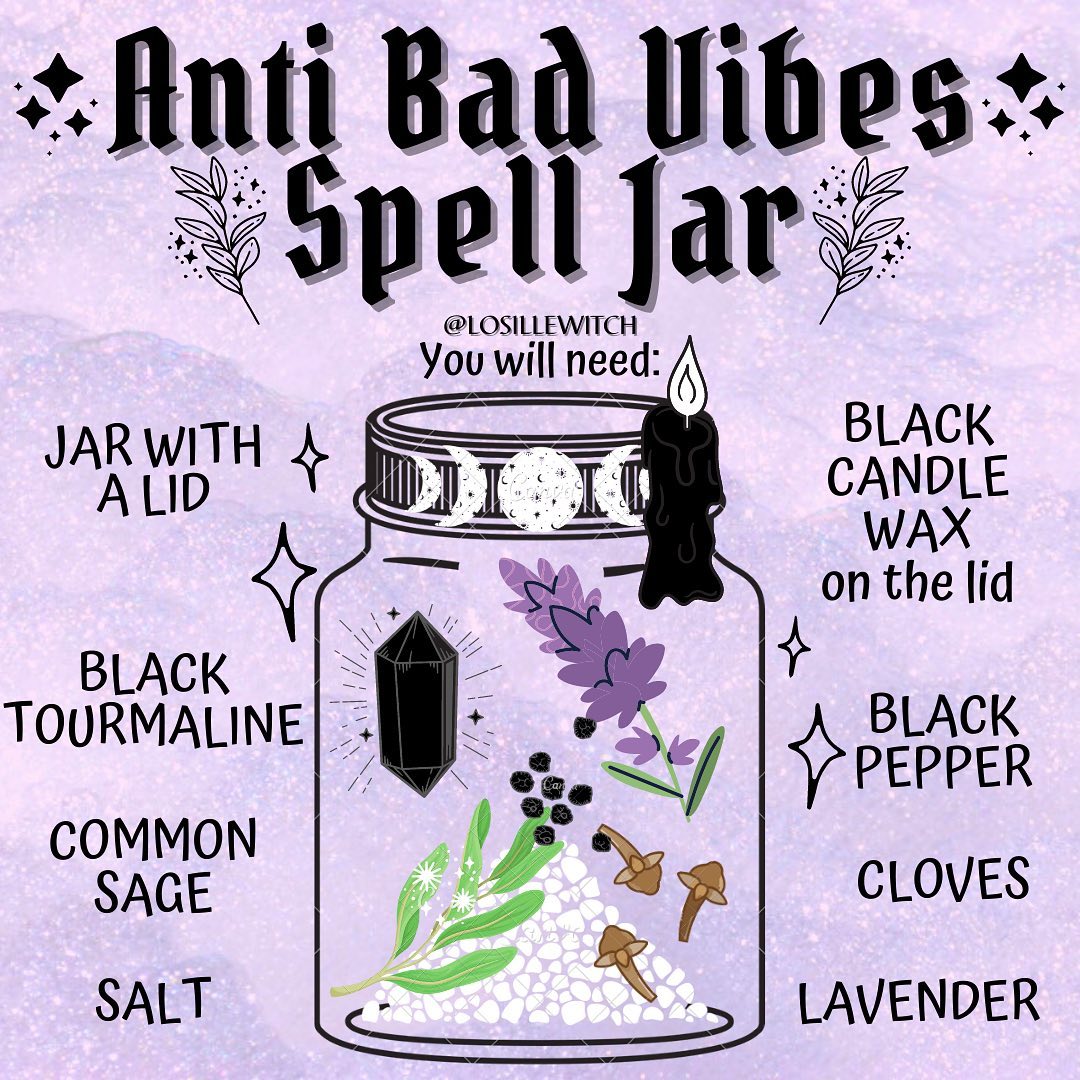 Anti Bad Vibes Spell Jar | Ritual Magic Spells