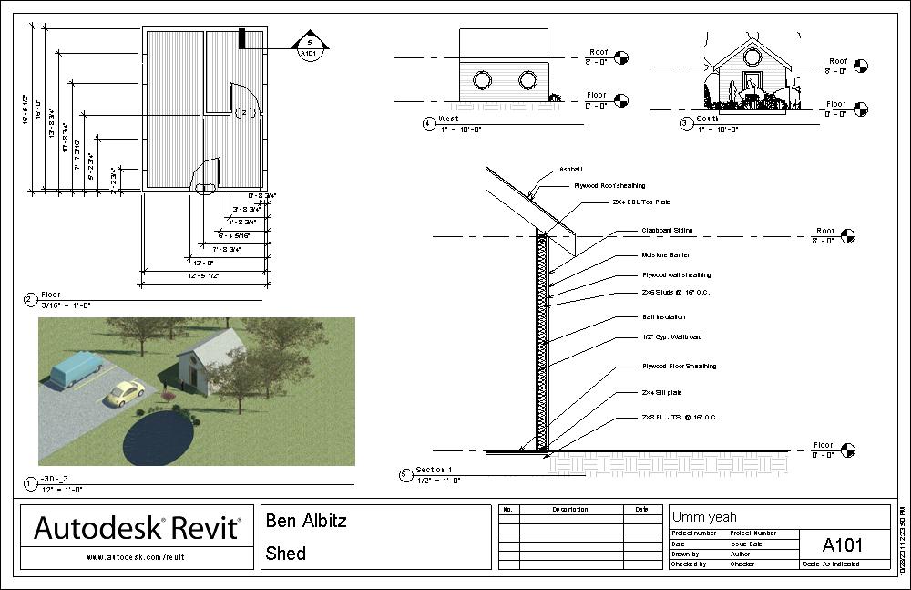6th Hour Engineering Ben Albitz: CEA Shed activity revit
