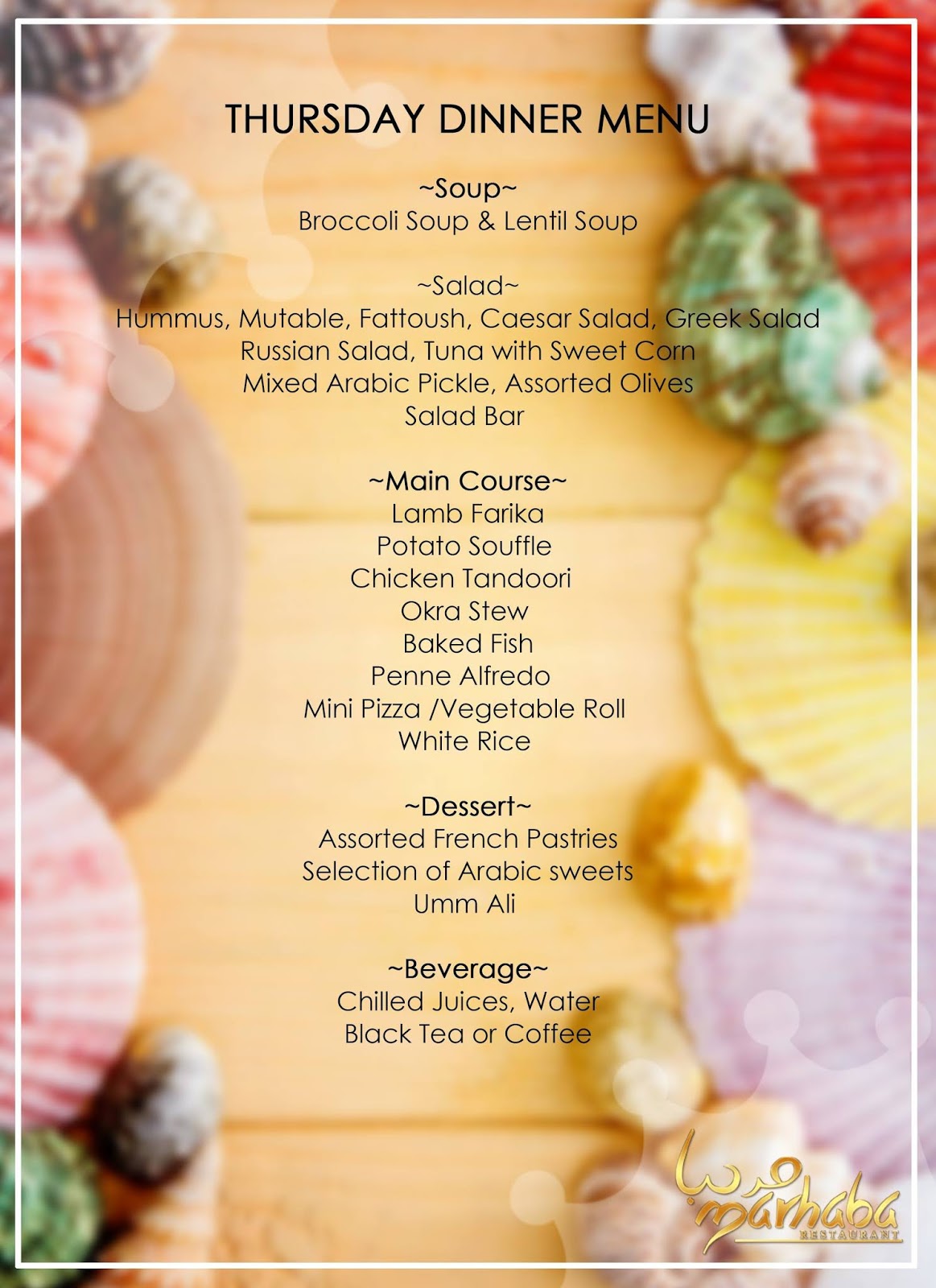 Marhaba Restaurant - The Royal Riviera Hotel Al Souq | i