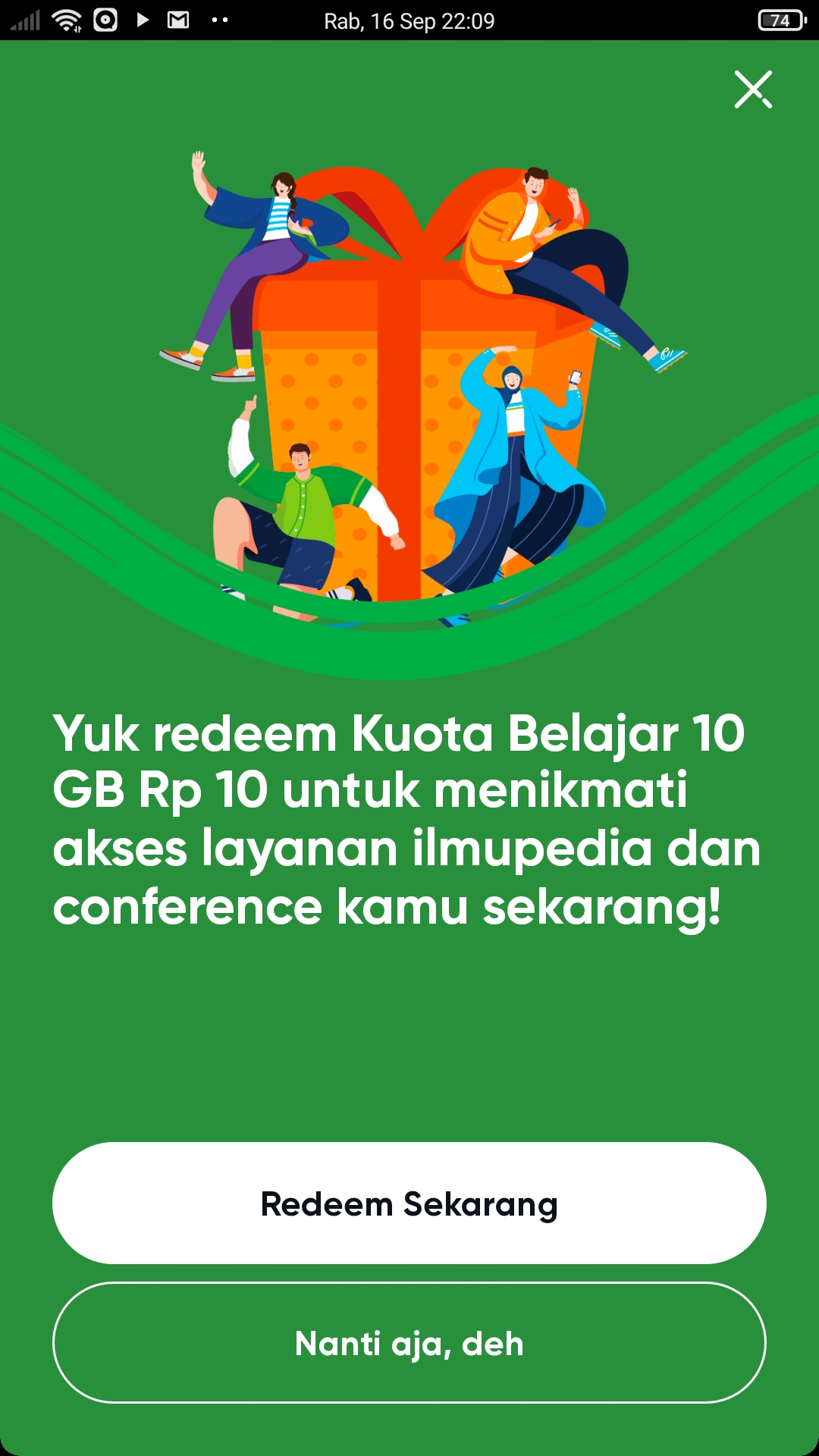 Cara Ambil Kouta 10GB Rp 10 By U - Toping Belajar - Anti Kudet