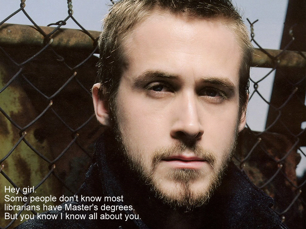 Shelf Check: "Hey girl. I like the library, too."