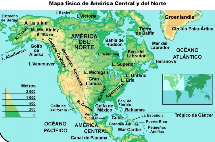 Mapa orografico de america del sur - Imagui