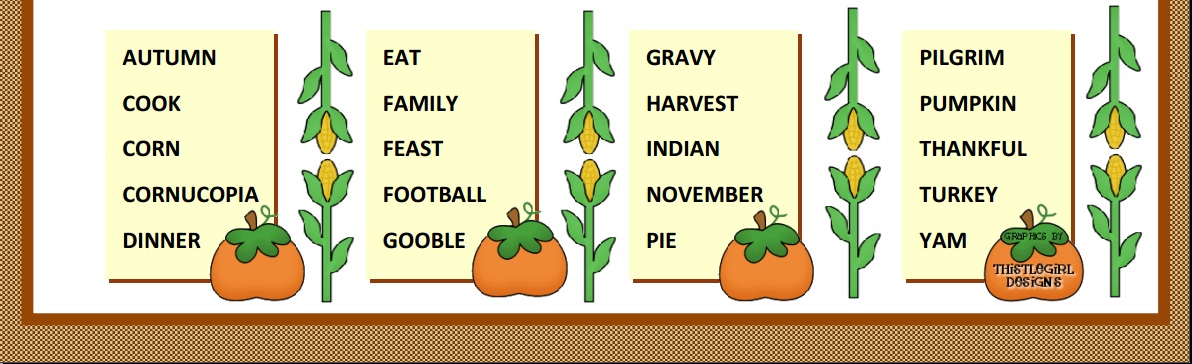 Atividade sobre o Dia de Ação de Graças - Thanksgiving - Hora de ...