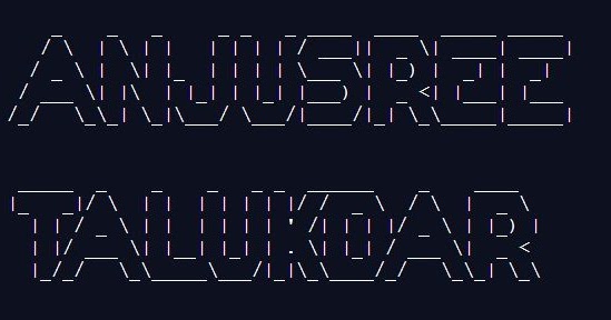 PRINT YOUR NAME AS AN ASCII BANNER