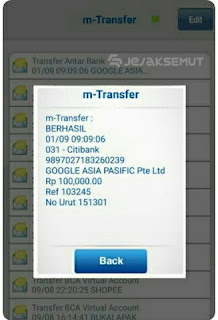 Begini! Cara Cek Riwayat Bukti Transfer BCA mobile JejakSemut