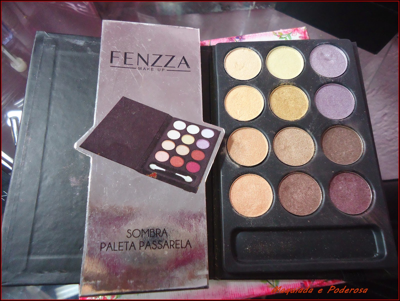 Paleta de Sombra Fenzza Passarela Cores Neutras - Maquiada e Poderosa