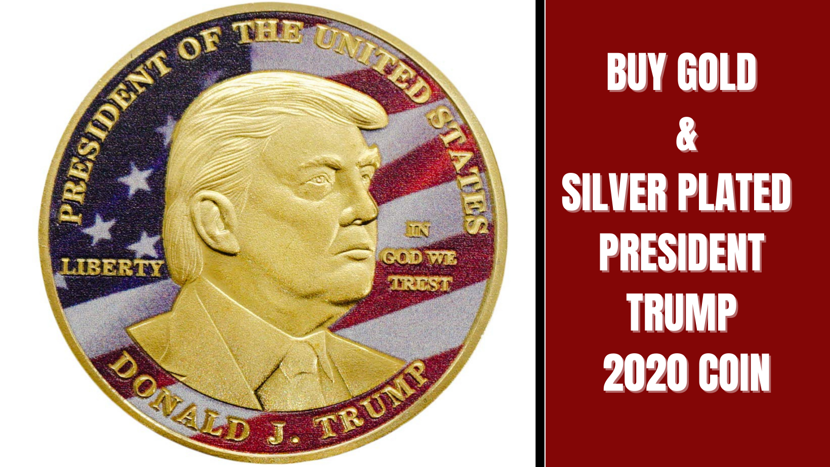 Review Clouds: Buy Gold And Silver Plated President Trump 2020 Coin