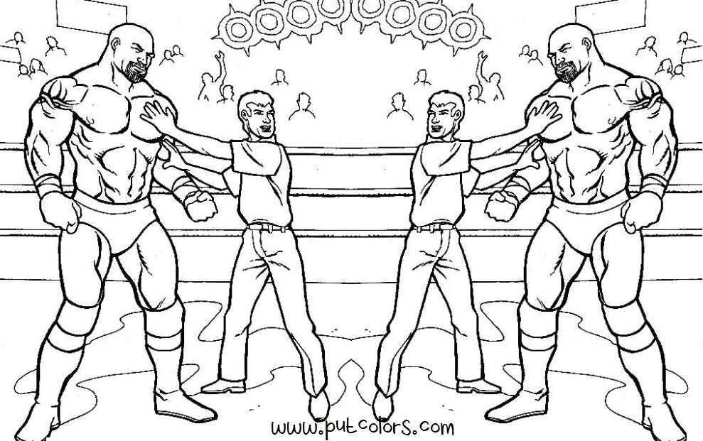 Wrestling Coloring Pages ~ Coloring Pages