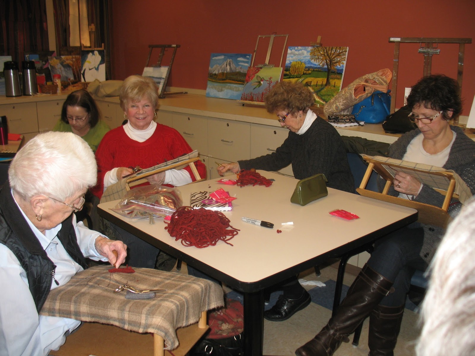 ANITA HOOKS RUGS: State Line rug hookers hooked journal class