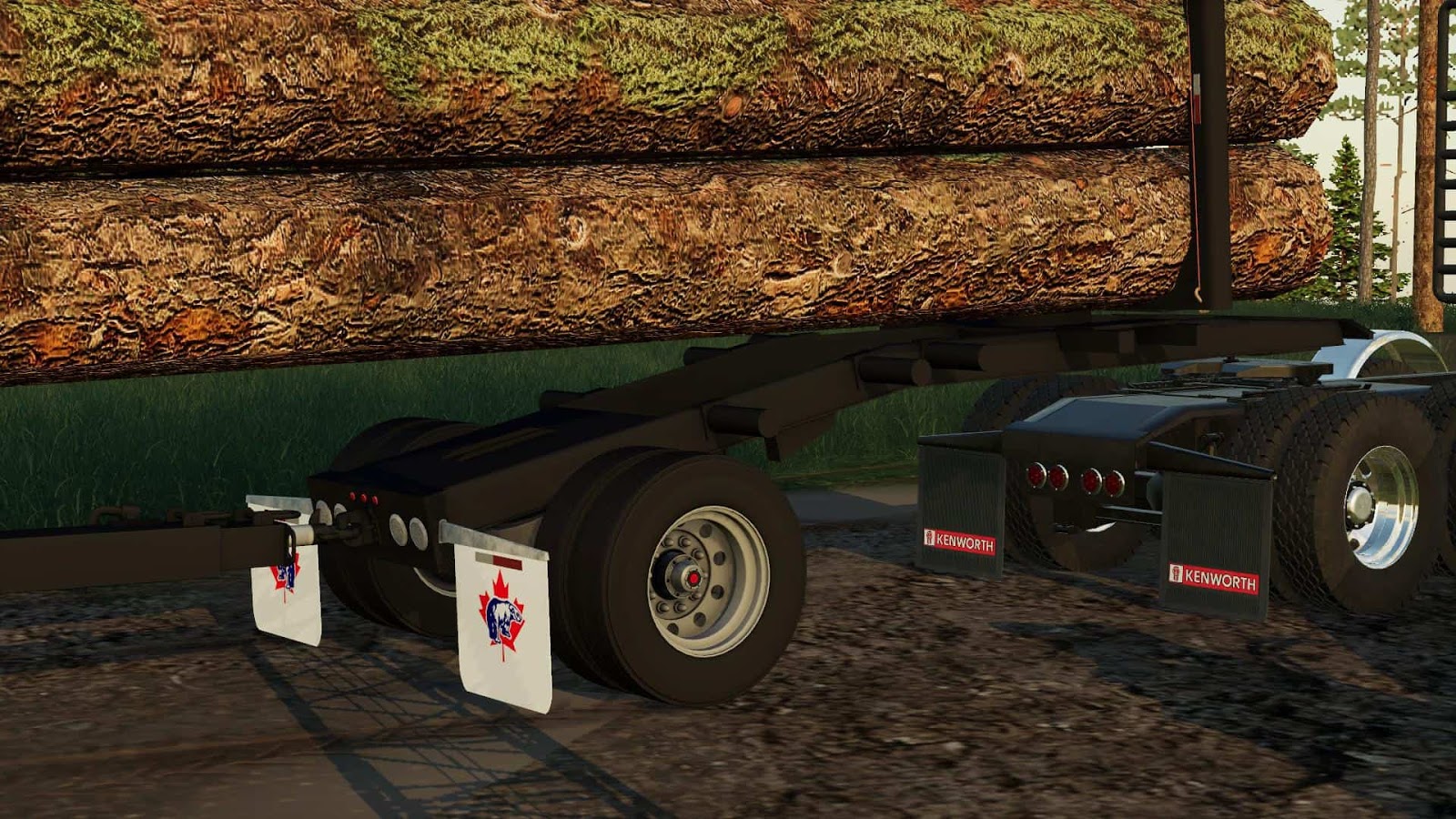 FS19 POLE TRAILER AND JEEP v2.0 - FS 19 & 22 USA Mods Collection