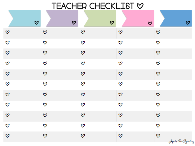 Apple Tree Learning: Classroom Organization Tool - FREE