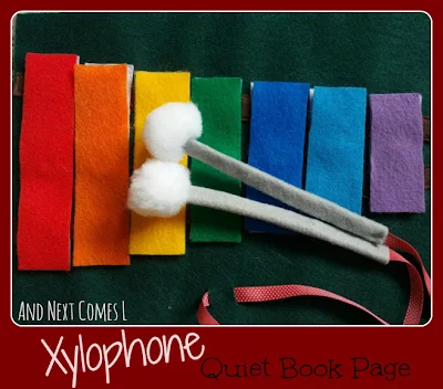 Xylophone Quiet Book Page | And Next Comes L - Hyperlexia Resources