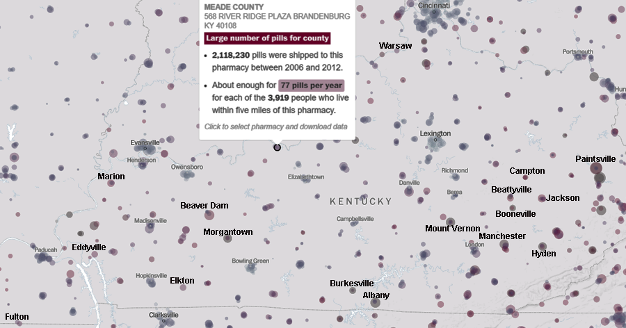 KENTUCKY HEALTH NEWS: Interactive map of DEA database makes it easy to ...